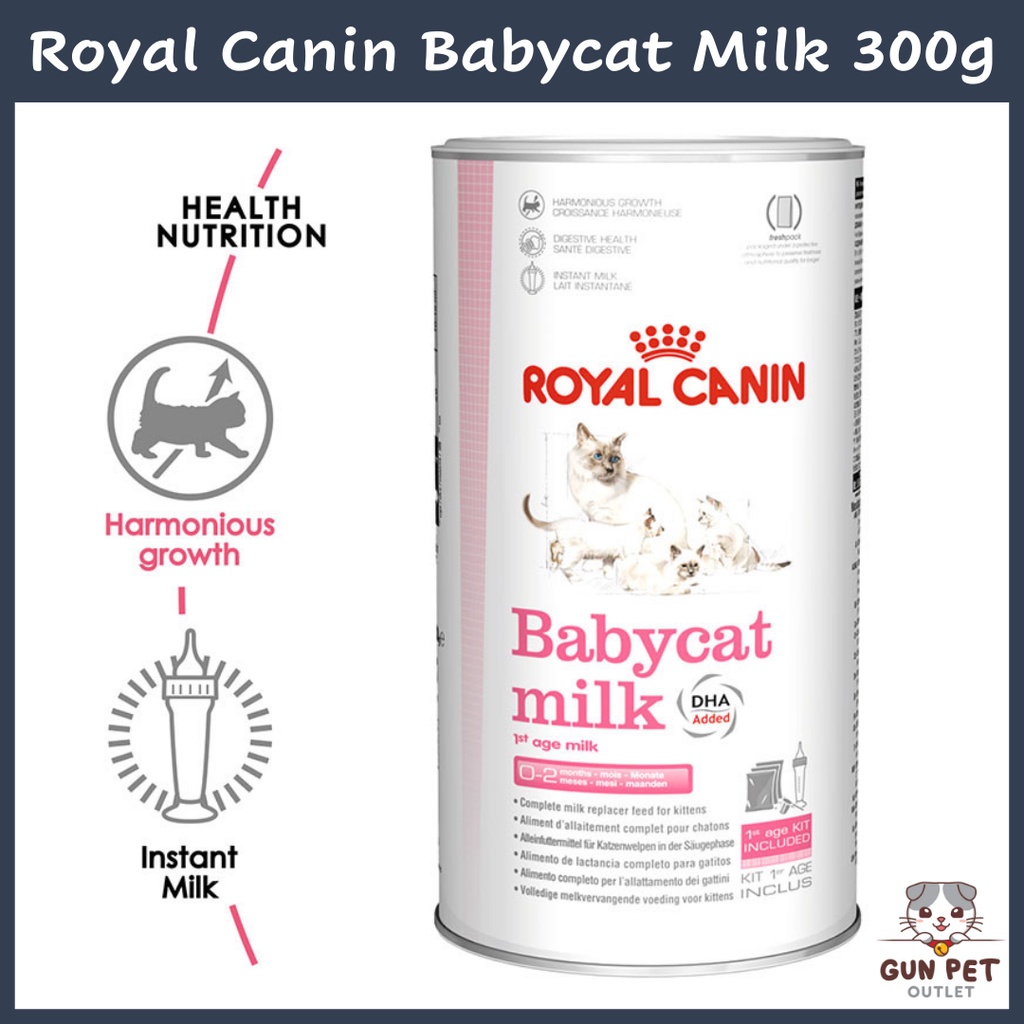 GUN PET Royal Canin BabyCat Milk 300g Newborn Bottle Baby Cat RC Kitten ...