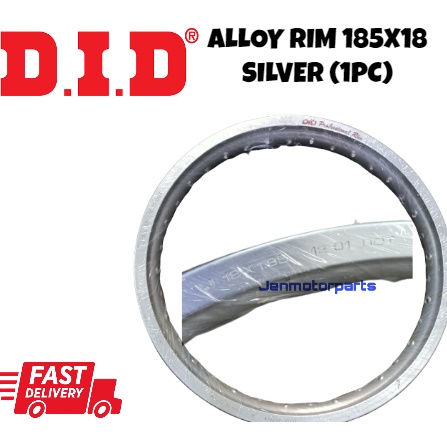 DID RIM ALLOY 36 HOLE SIZE 185X17 GOLD 185X18 SILVER (1PC) RIM 185X17 ...