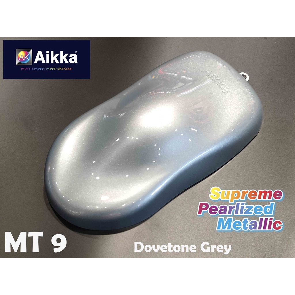Aikka Supreme Metallic MT9 DOVETONE GREY Cat Kereta Motor Cat Bancuh Siap/ 2K Car Paint DIY ...
