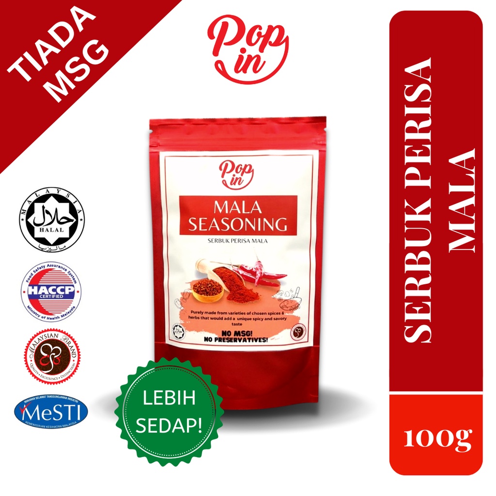 Pop-In Sichuan Mala 麻辣 Spicy Seasonings Real Premium Seasoning No MSG ...