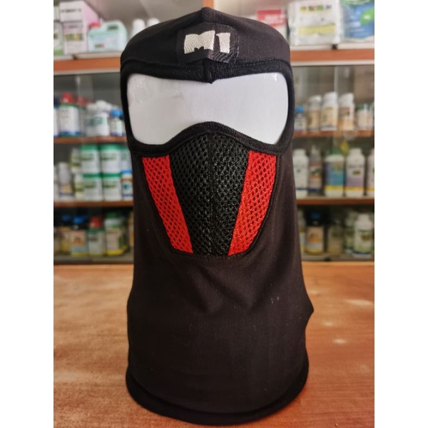 Head Support Mask Topeng muka Topi askar Breathable Full Face Mask ...