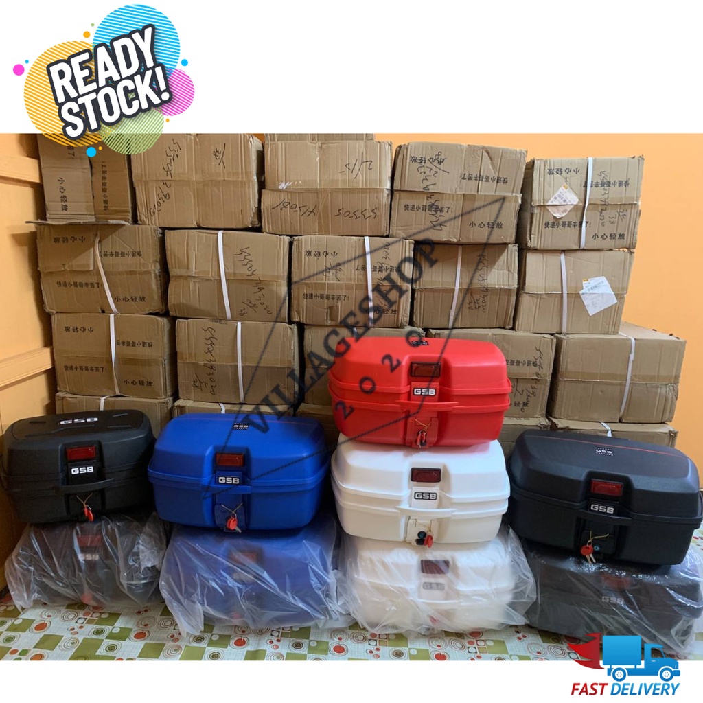 (HARGA PROMO AKHIR TAHUN)BOX GSB WARNA 47L UNTUK SEMUA MOTOR | Shopee ...