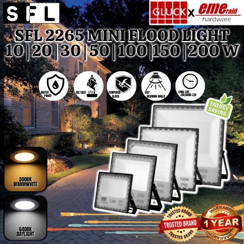 SFL 2265 MINI OUTDOOR FLOOD LIGHT (10 | 20 | 30 | 50 | 100 | 150 W ...