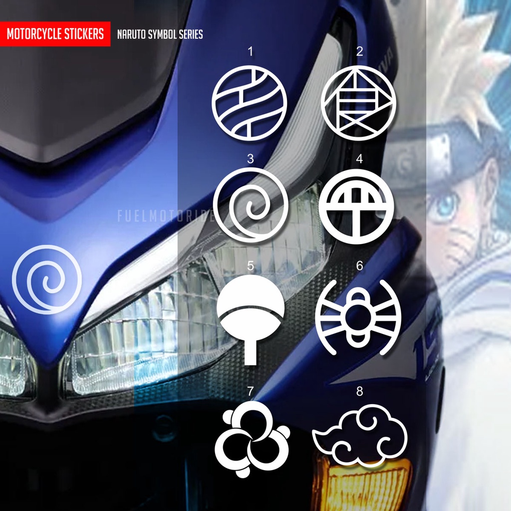 Naruto Symbol Helmet and Motorcycle Stickers Catalog 1 | Shopee Malaysia
