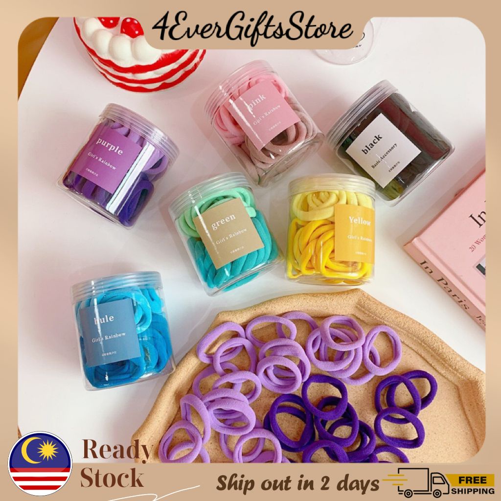 [READY STOCK] H12 Colorful Female Hair Band Hair Rope Hair Accessories ...