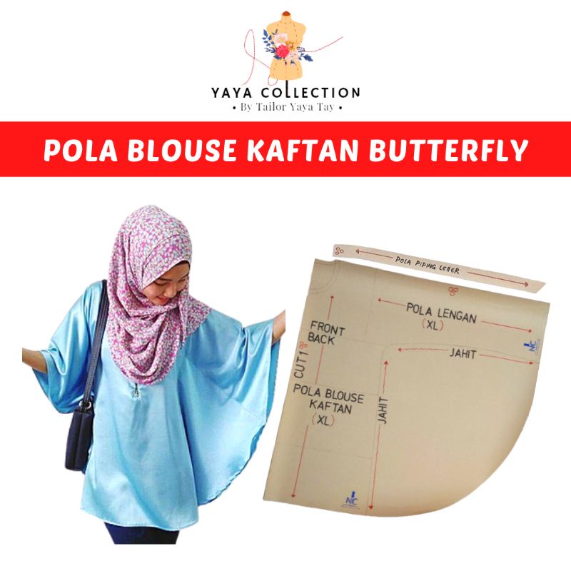 POLA BLOUSE KAFTAN BUTTERFLY - DEWASA 🔥 | Shopee Malaysia