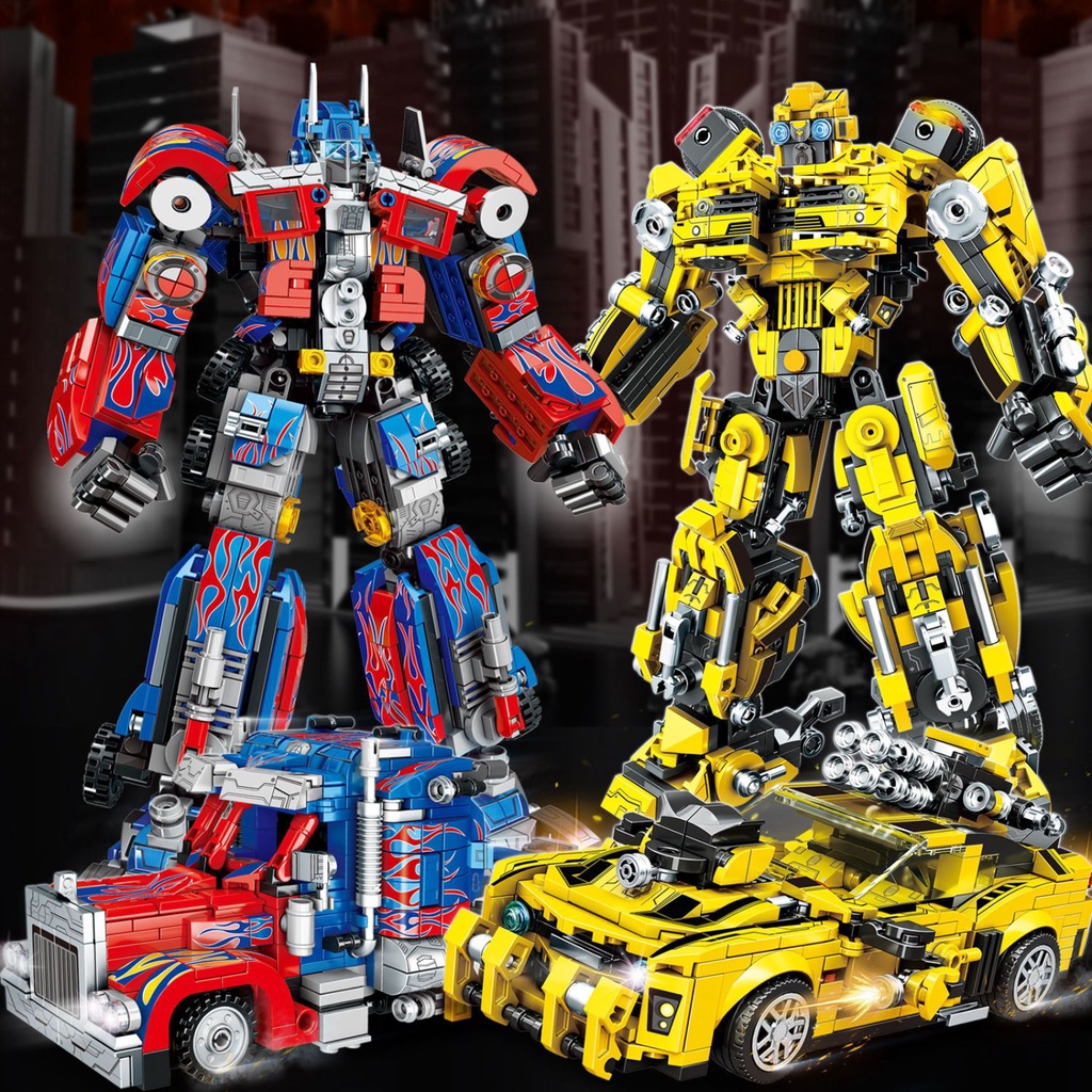 Compatible with lego transformers prime robot mecha fancy as兼容乐高变形金刚擎天柱 ...