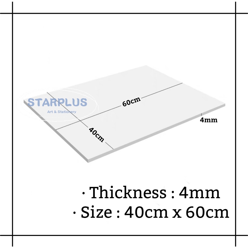 (Starplus)PVC Model Board (Modeling Board/Material) - 1/2/3/4/5mm ...