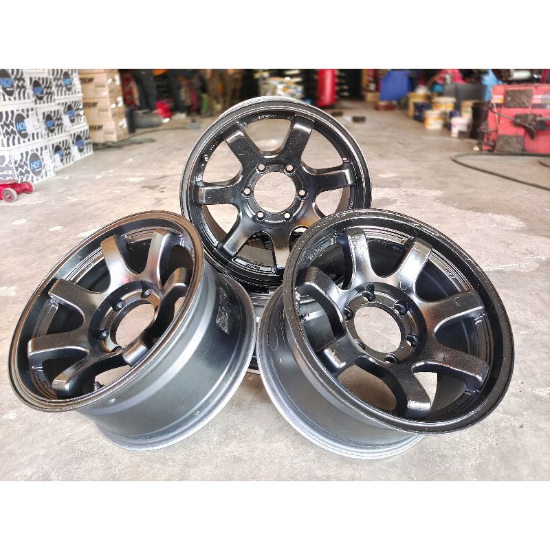 Rim 4x4 Saiz 16' 8jj 6 lubang Toyota Hilux/Mitsubishi/Ford | Shopee ...
