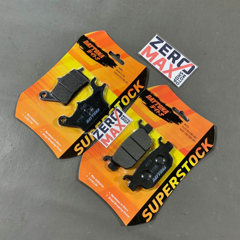 Front Rear Brake Pads DAYTONA SuperStock Super Stock Honda Vario 160 ...