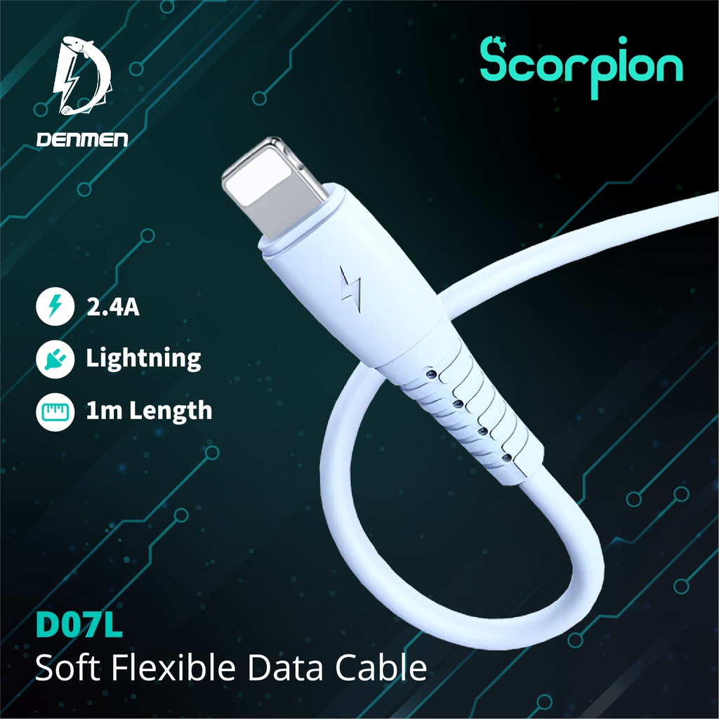 Denmen D07L Soft Flexible Data Cable | Shopee Malaysia