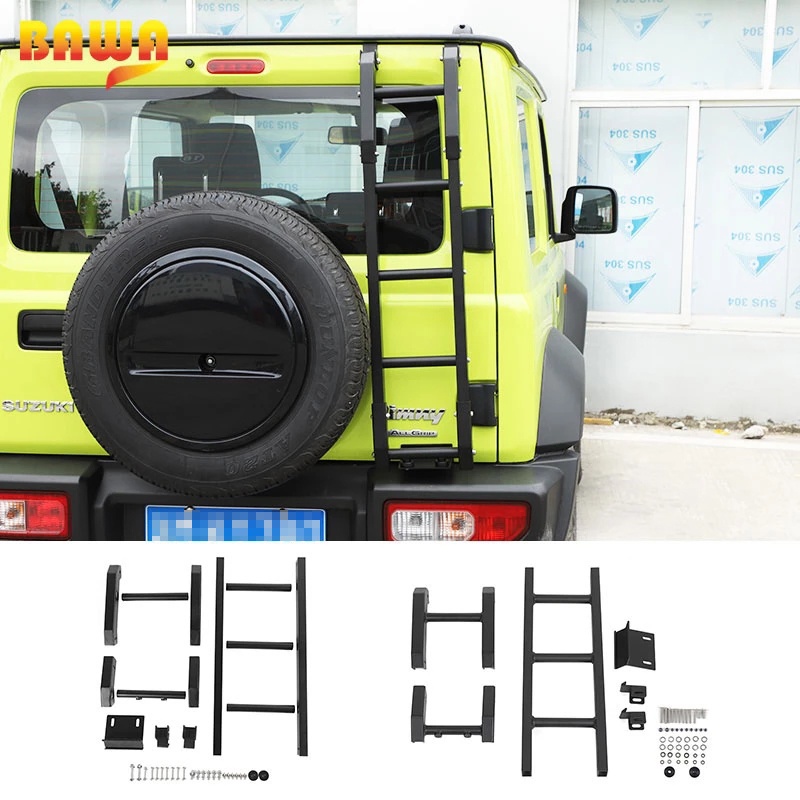 Protective Frames for Suzuki Jimny JB74 Car Rear Door Tailgate Ladder ...