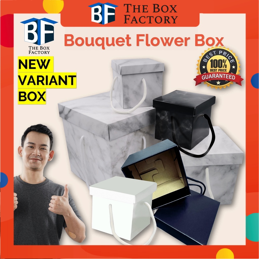 Bouquet Flower Box DIY Gift Box #square box #Bouquet box#hard box ...