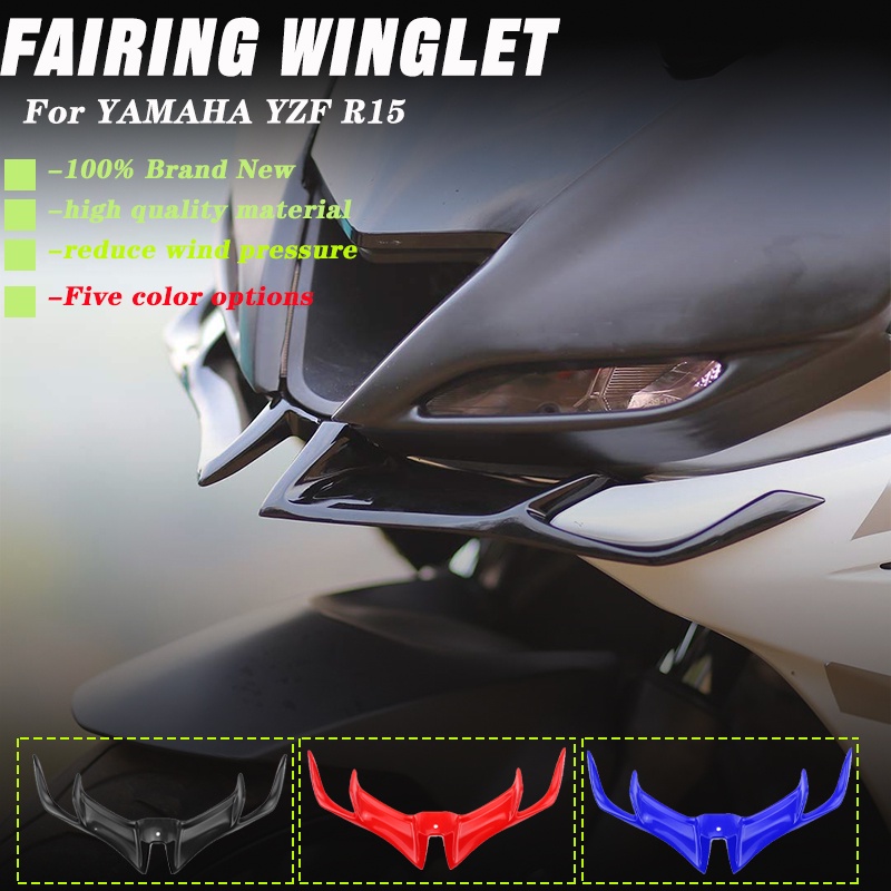 MTKRACING For YAMAHA YZF R15 V3.0 2017-2021 Front Fairing Winglets ...