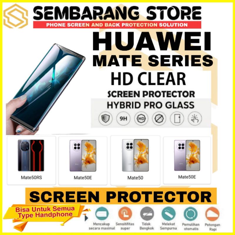 RS Anti-scratch Hydrogel HD CLEAR Huawei Mate50/Mate50RS/Mate50E/Mate50Pro/MateXs2/Mate40EPro ...