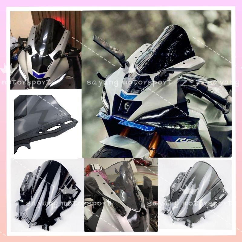 YMH R15M R15 V4 RACING WINDSHIELD WINDSCREEN HEAD LAMP LIGHT 35CM 2022 ...