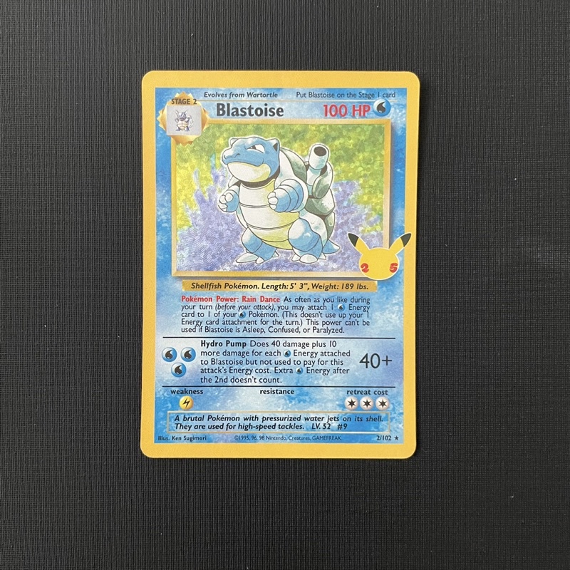 Pokemon Trading Card TCG - 25th Anniversary - Celebrations / Blastoise ...