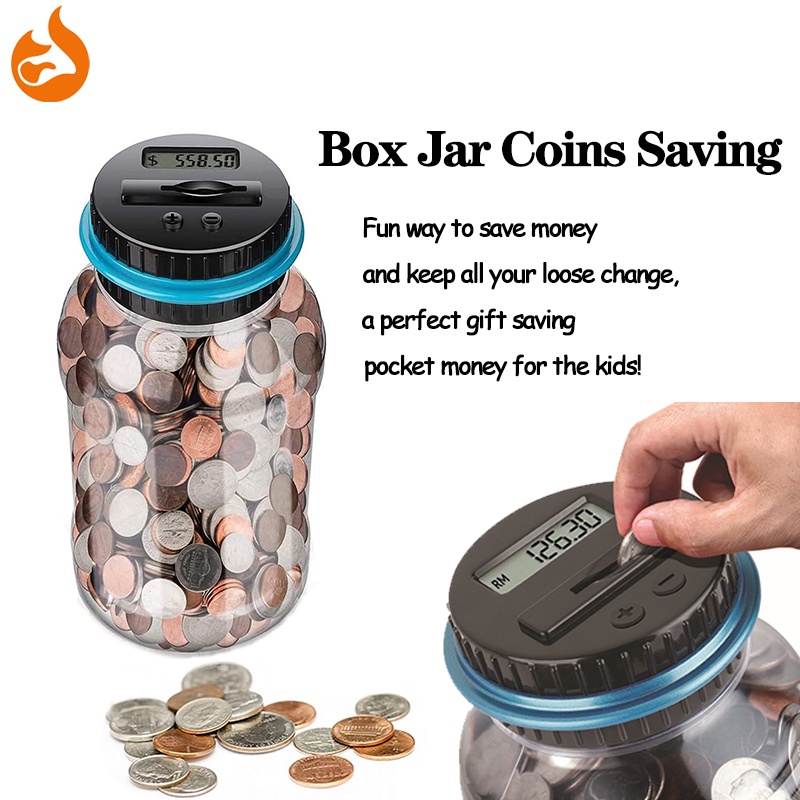 Digital Piggy Bank Coin Savings Tabung Budak Tabung Digital Coin Bank ...