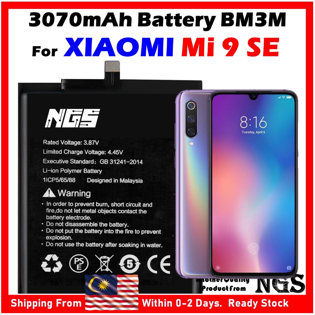 ORl NGS Brand 3070mAh Battery BM3M Compatible For XIAOMI MI9 SE Xiaomi ...