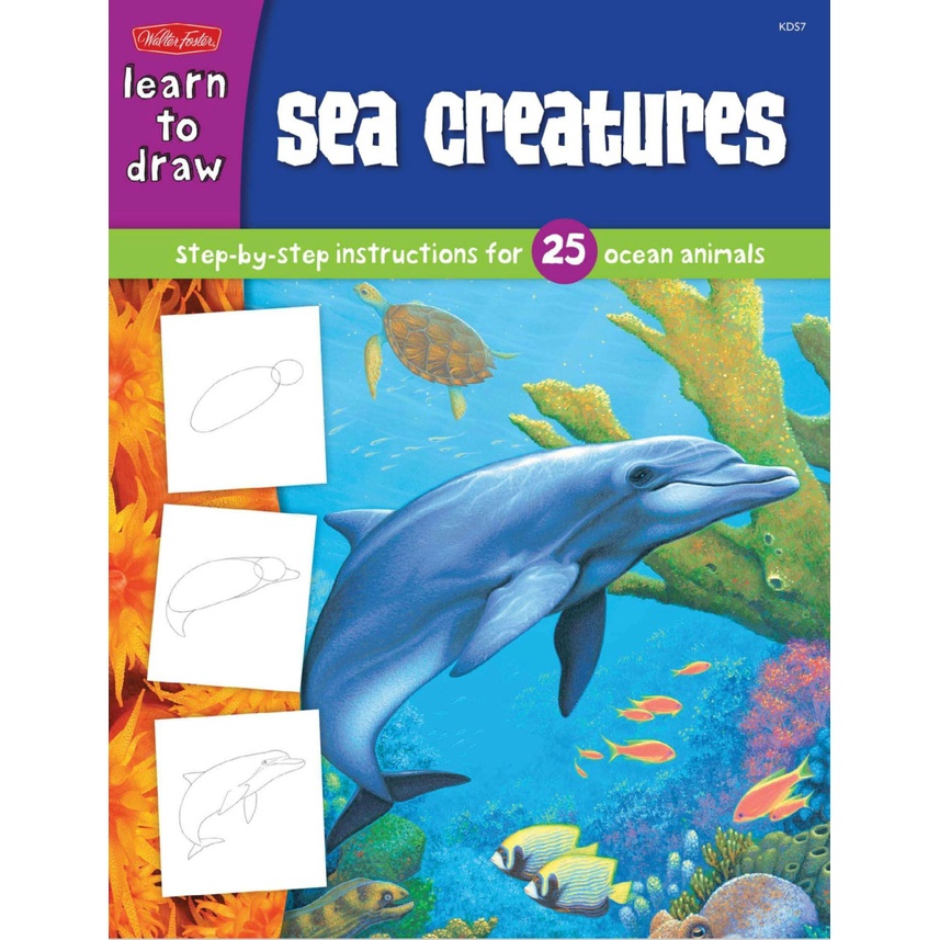Learn to Draw Sea Creatures (Draw and Color) | Shopee Malaysia