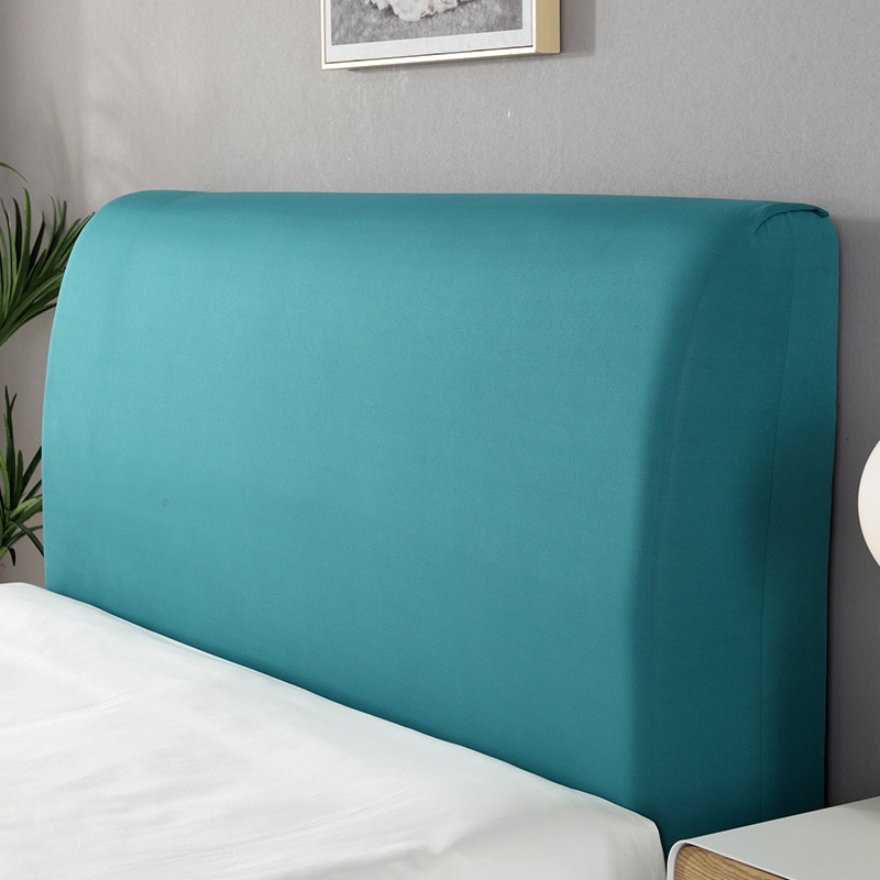 Elastic Bedhead Cover All-inclusive Bed Head Cover Solid Color Bed Head ...