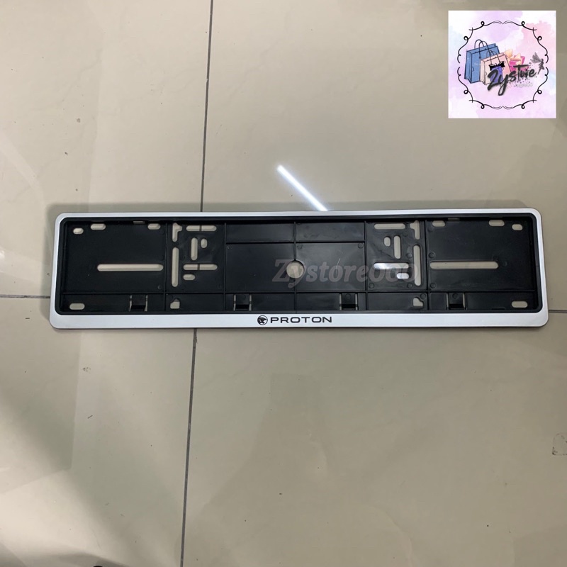 New Proton Car Number Plate Frame ( Sliver / Black ) Proton baru kereta ...