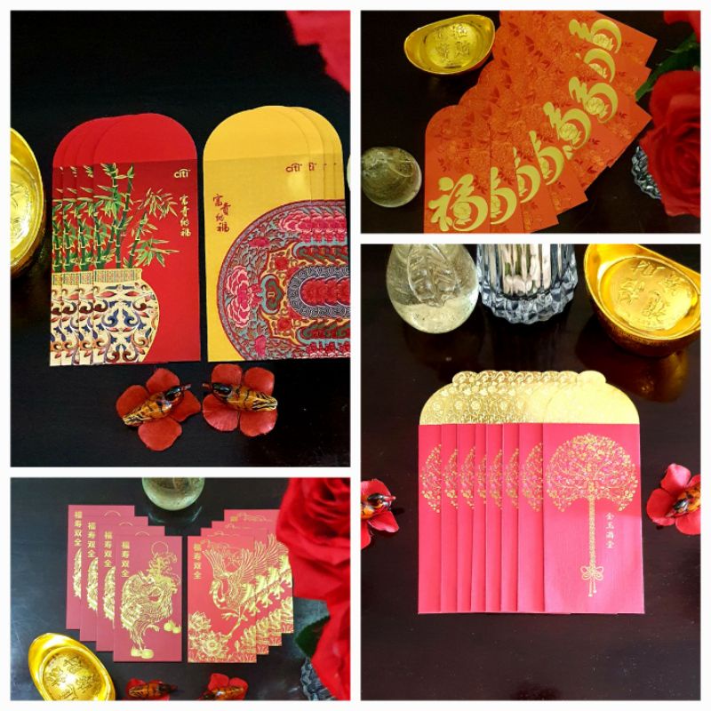 Ang Pow Red Packets HSBC CITI HONG LEONG RHB Angpao Envelopes | Shopee ...