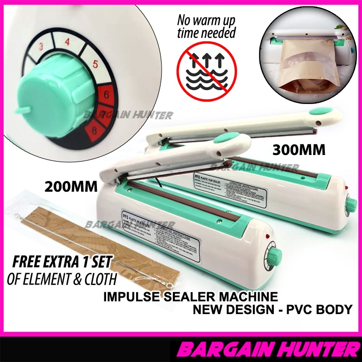 New Design Plastic Impulse Sealer Machine Plastic Bag Seal Packinging 8 ...