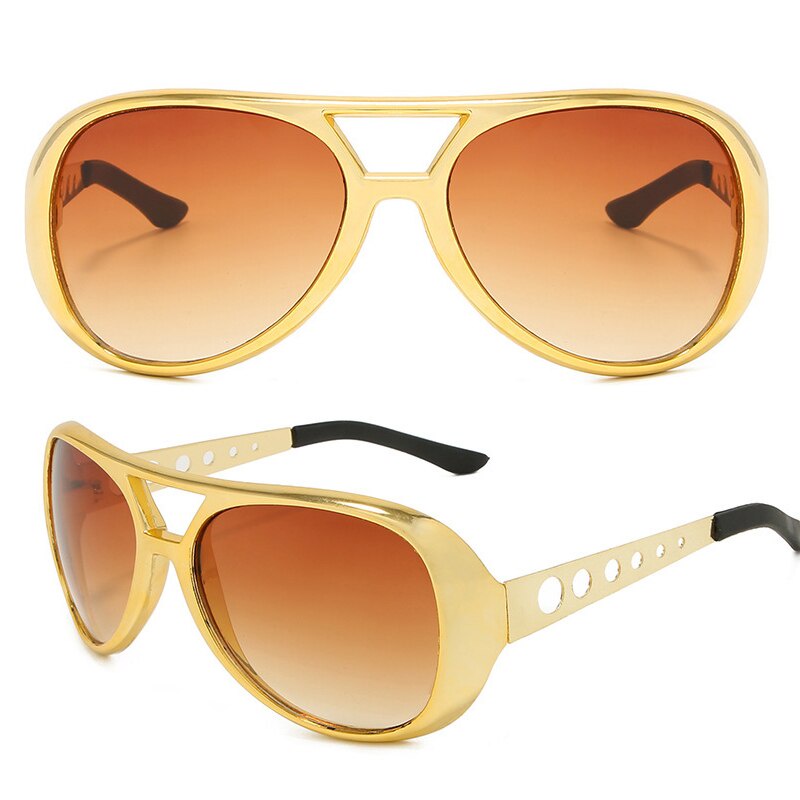 60's Rockstar Elvis Presley Sunglasses Cosplay Rock Singers Glasses ...
