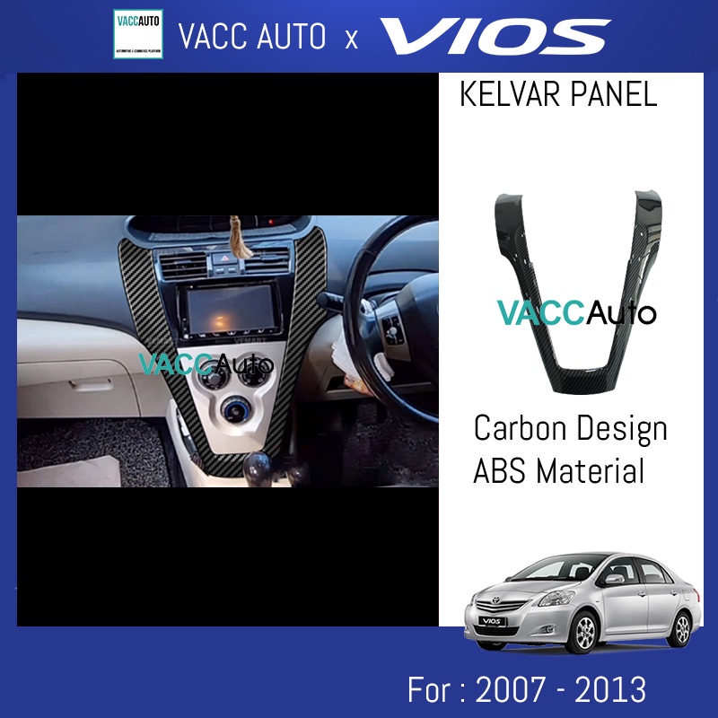 Toyota Vios (2nd Gen) Interior Decoration Carbon Fiber Design Trim 2007 ...