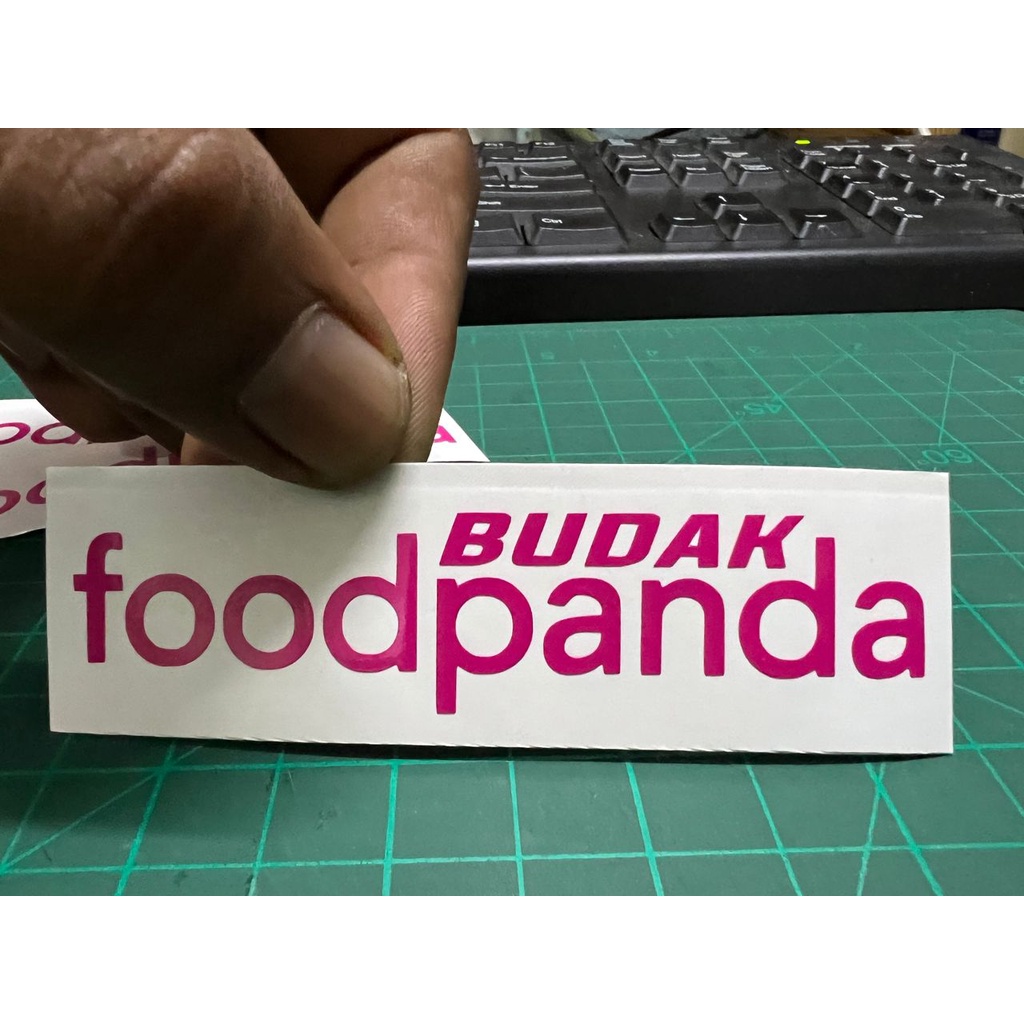 【Ready Stock】Budak FoodPanda vinyl custom sticker untuk motor atau ...