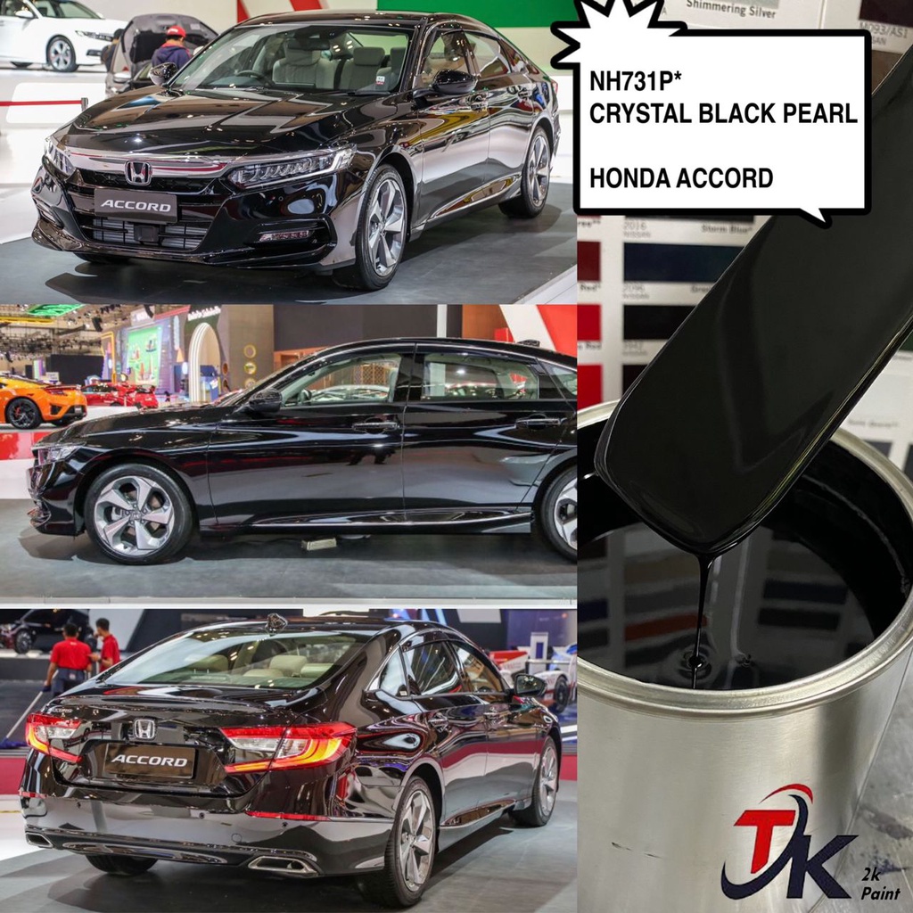 NH731P* CRYSTAL BLACK PEARL - HONDA ACCORD - 2K PAINT/FAST DRY/CAR ...