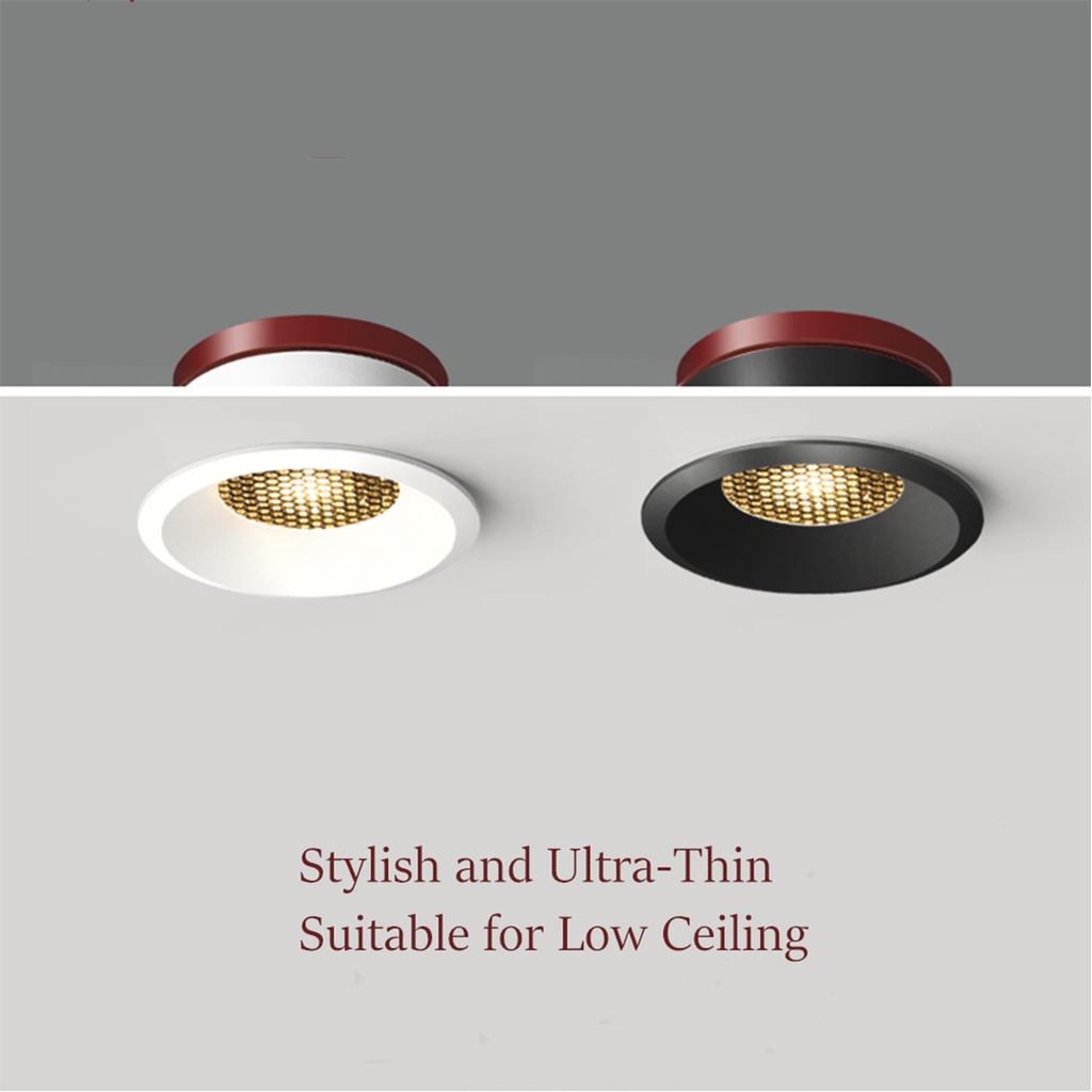 Recessed Downlight Panel Celling Daylight Anti Glare Lens COB Recessed ...