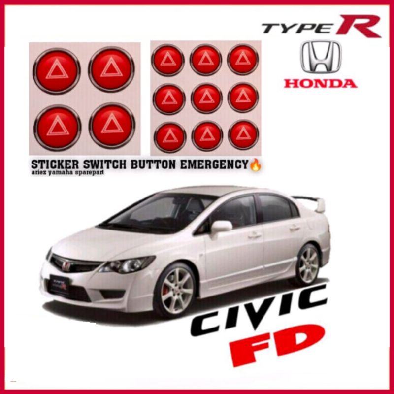 LOGO STICKER SWITCH BUTTON EMERGENCY / STICKER LOGO SUIS DOUBLE SIGNAL ...