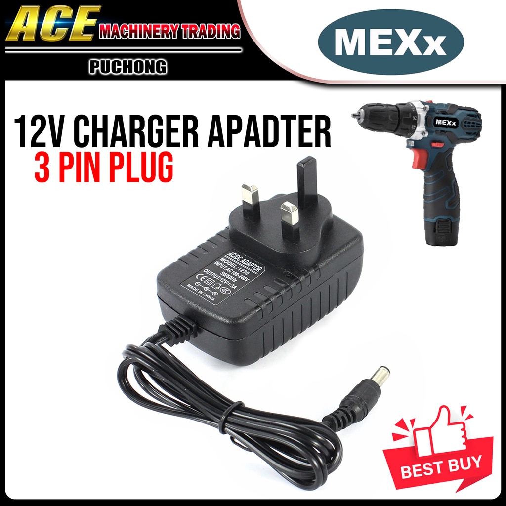 AC/DC POWER ADAPTER INPUT 100-240V~50/60HZ 1.6A OUTPUT 12V 6A WITH 3 PIN PLUG | Shopee Malaysia
