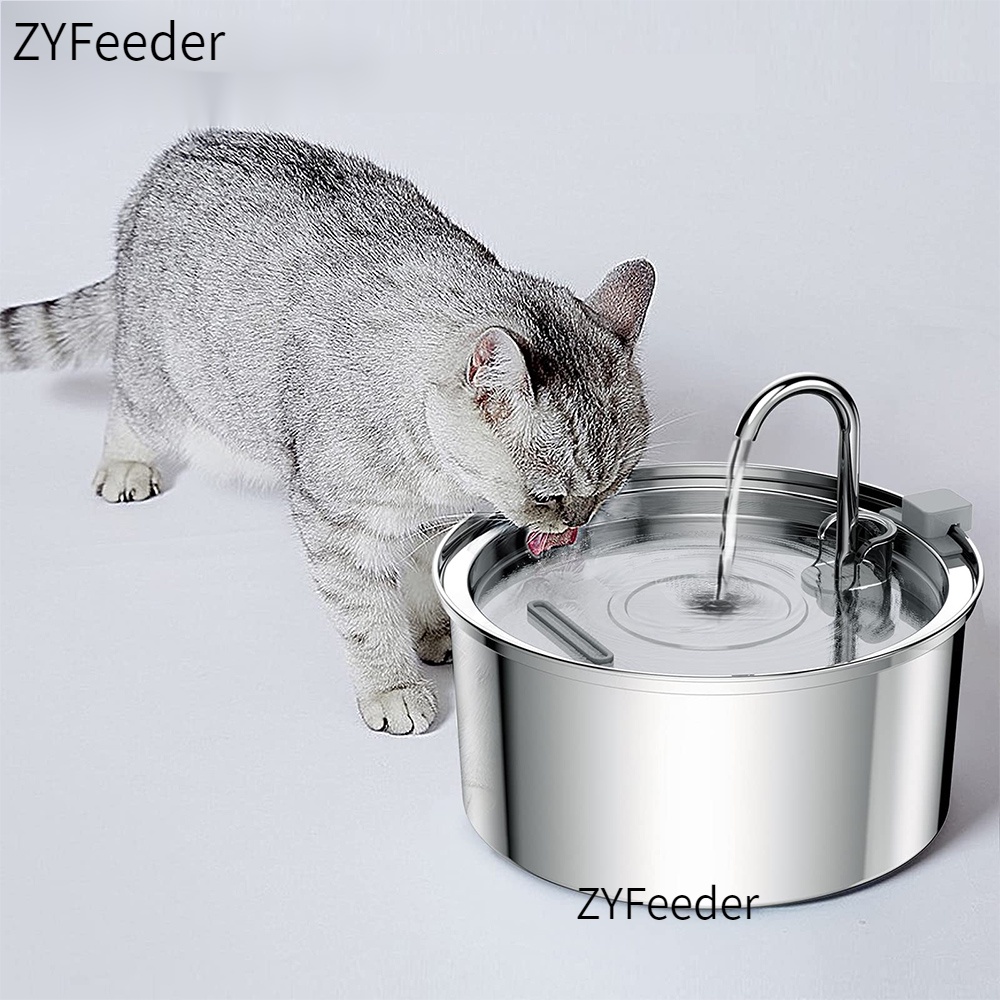 3.2L Stainless Steel Cat Water Dispenser With Quiet Water Pump Filter ...