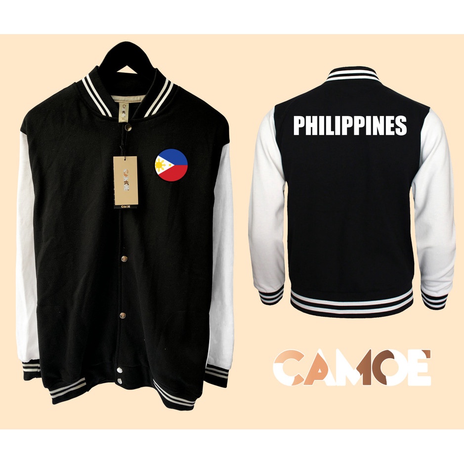 CAMOE Philippines Flag Premium Varsity Jacket Philippines Flag | Shopee ...