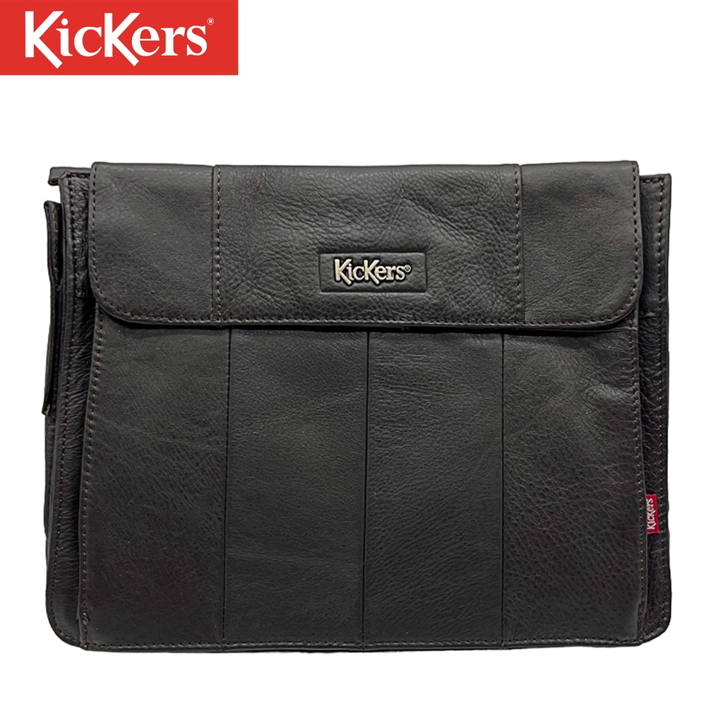 Kickers Genuine Leather Crossbody Messenger Bag #KIC-S-78397 | Shopee ...