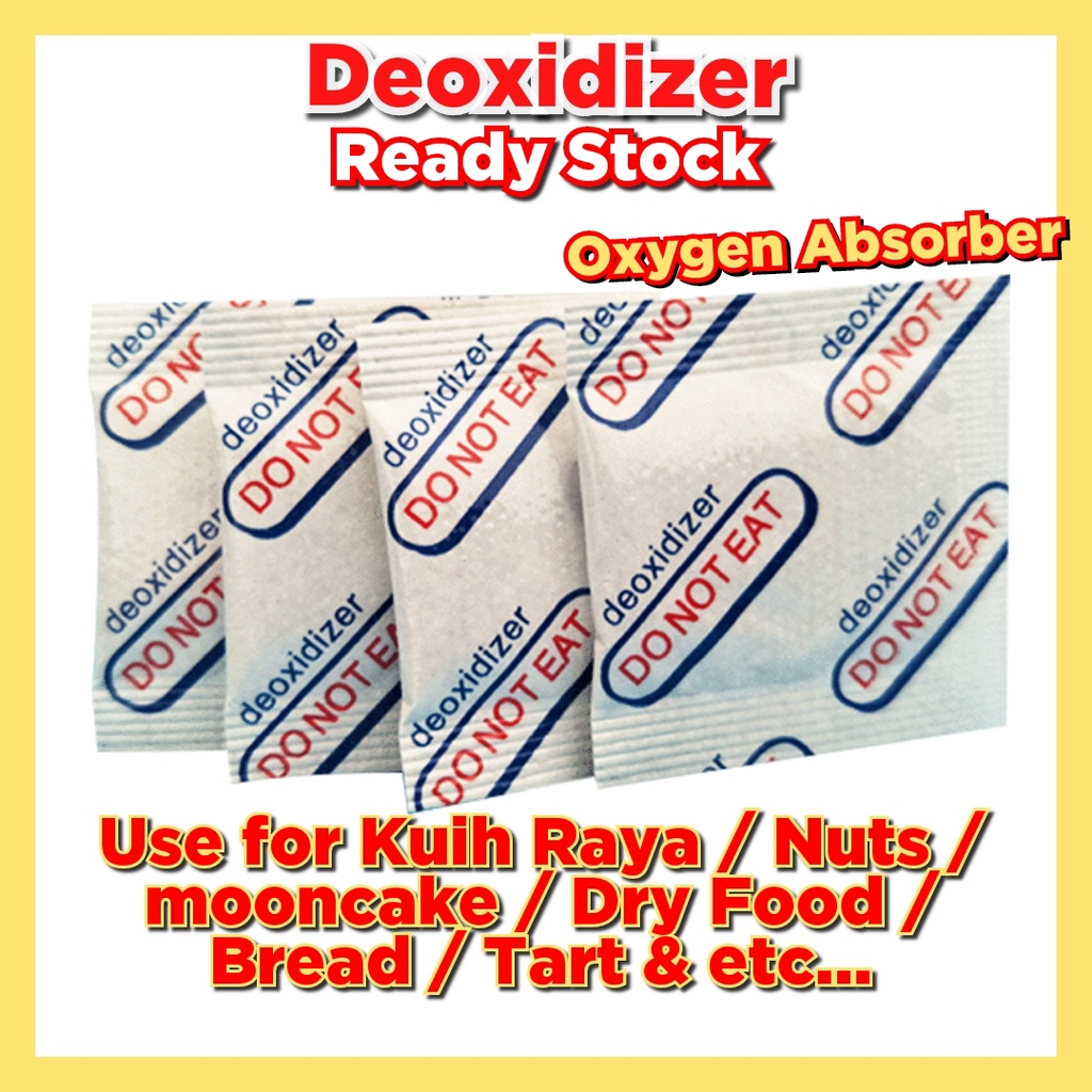 Deoxidizer Oxygen Absorber 30cc 50cc 100cc for Nuts Bread Kuih Raya Dry ...