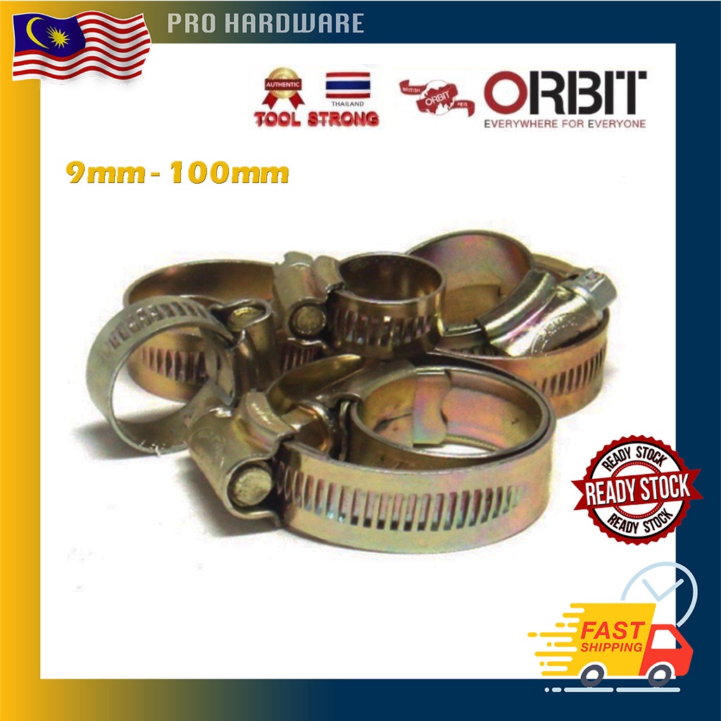 ORBIT HOSE CLIPS / HOSE CLIP / PIPE CLIP / MADE IN THAILAND | Shopee ...