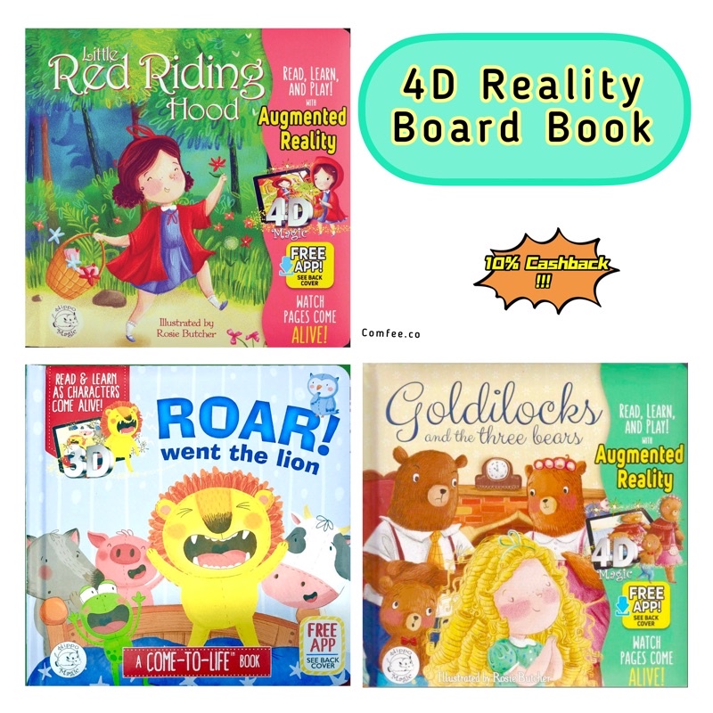 4D Little Hippo Book/ A Come-to-Life Book (3 types) | Shopee Malaysia