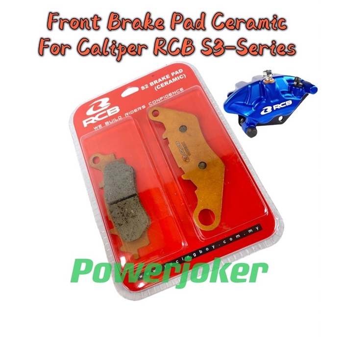 (100% Original RCB) Front Brake Pad Ceramic (For Brake Pump Caliper RCB ...