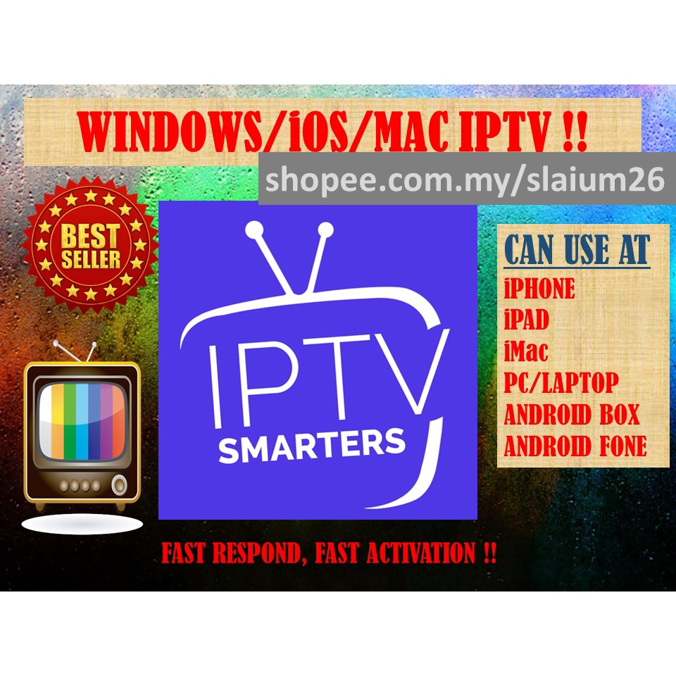 IPTV SMARTER PLAYER APP [ECO] | Shopee Malaysia