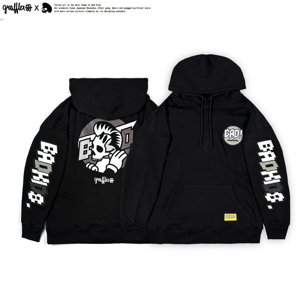 BAD KIDS Boy 22A/W GFX Hoodie (GRAFFLEX Co-Branded Hat T) | Shopee Malaysia