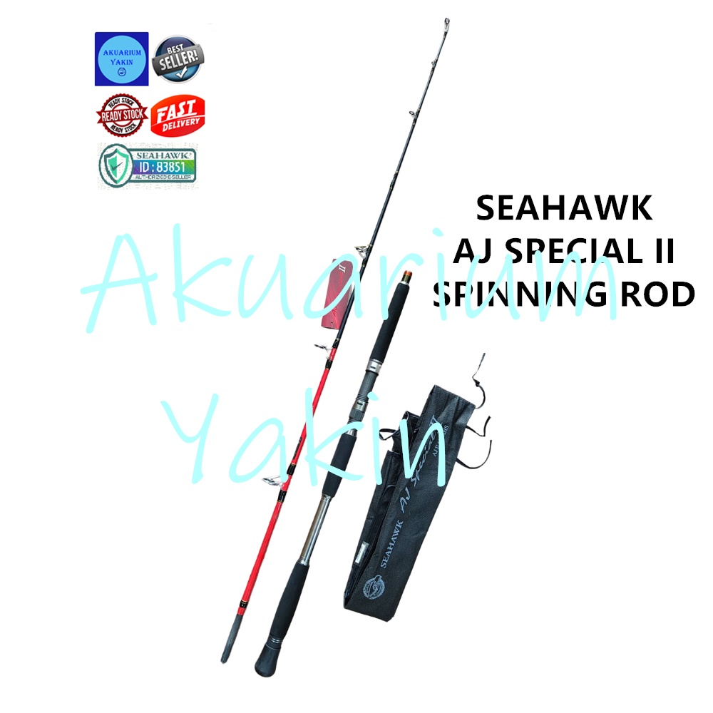 4077 SEAHAWK AJ SPECIAL 2 SPINNING FISHING ROD AJ SPECIAL II | Shopee ...