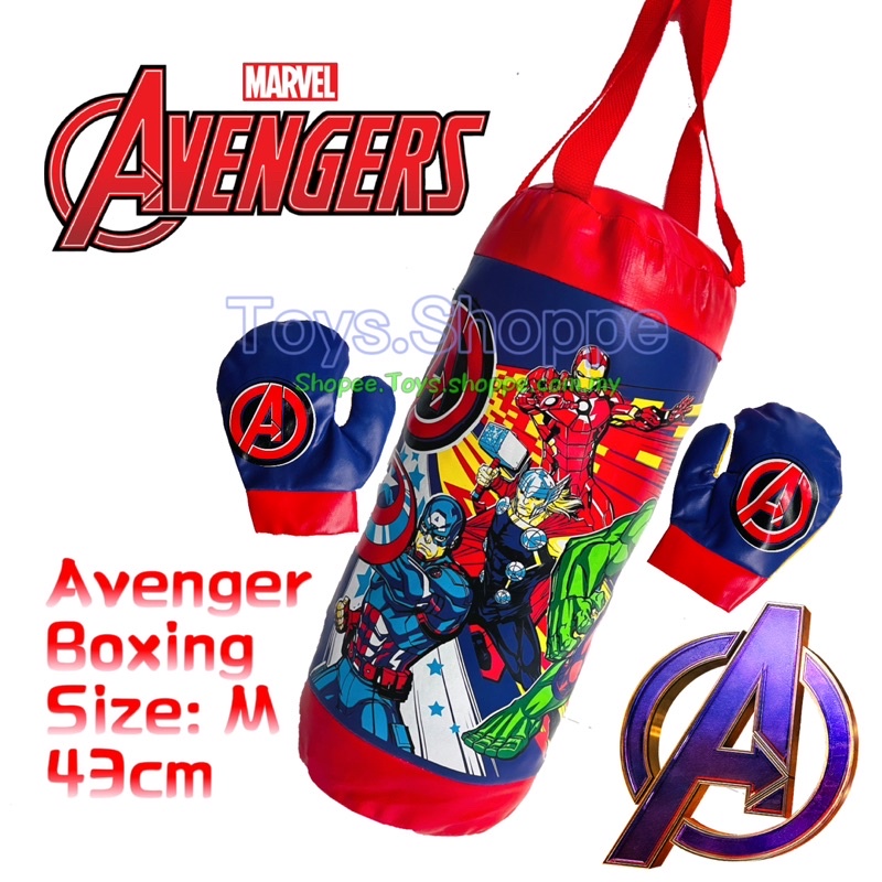 Spiderman Mainan Budak Lelaki Punching Bag Boxing Play Set For Kids ...