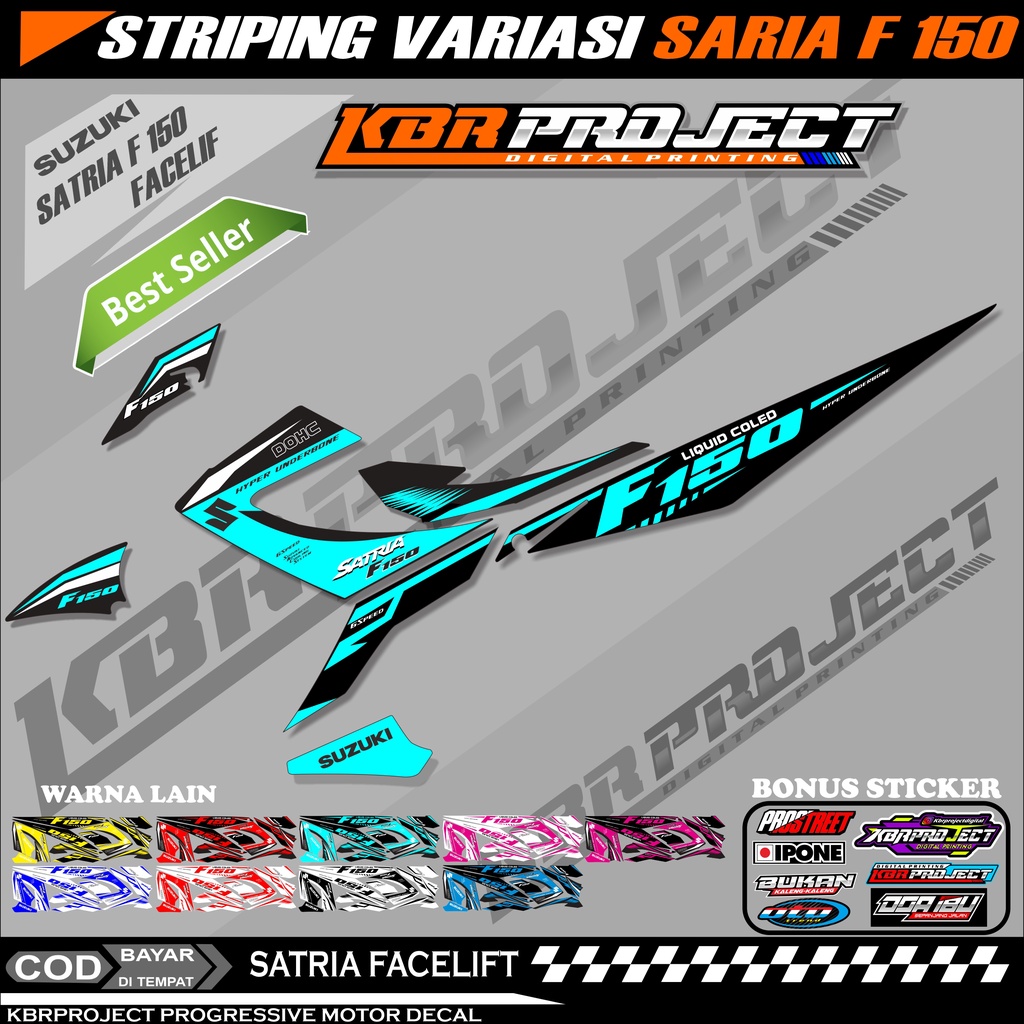 Striping satria fu/F150 new facelift Variation Of Motorcycle Trim ...