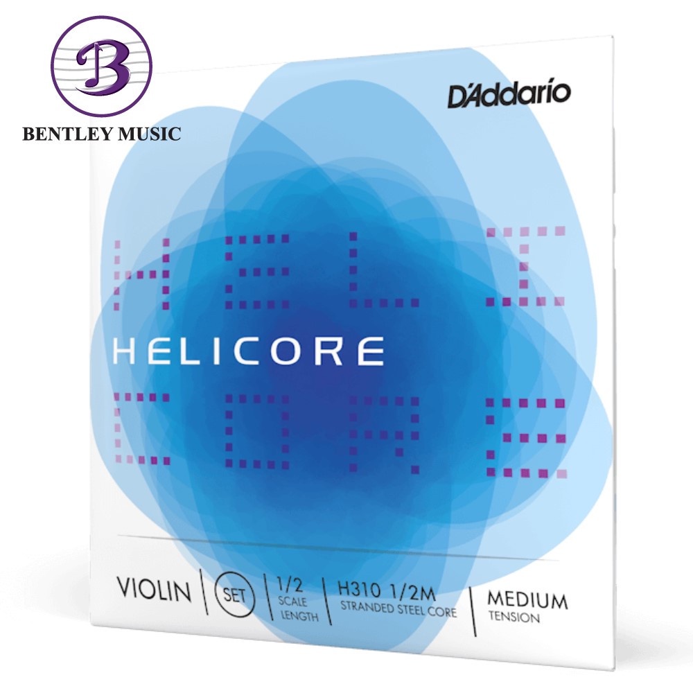 D’Addario H310 1/2M Helicore Violin String Set, 1/2 Scale, Medium ...
