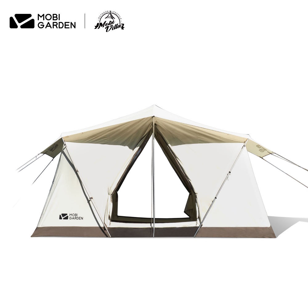 MOBI GARDEN Era Camping Tent Family Glamping Cotton Tent Waterproof ...