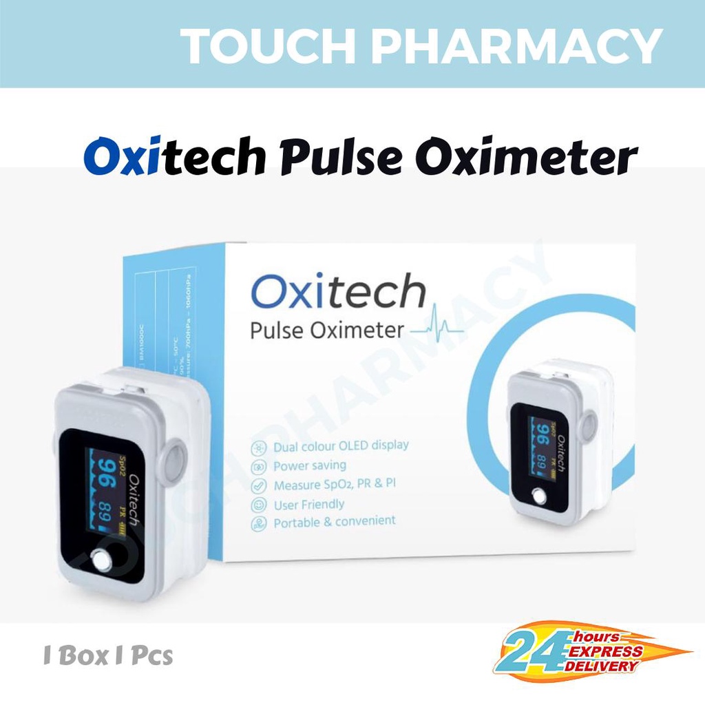 OXITECH Pulse Oximeter Oximeter with MDA Approved (1 YEAR WARRANTY) 1's ...